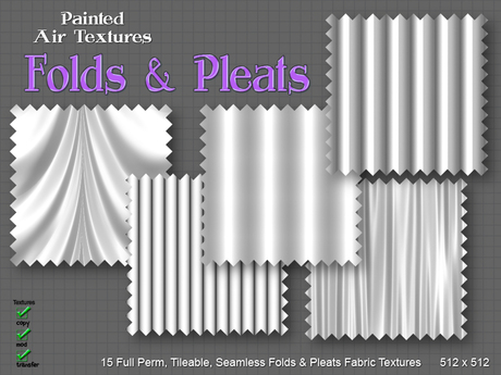 Second Life Marketplace - (PAT Fabric - Folds and Pleats)